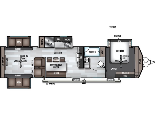 Salem Villa Estate 395RET Park Trailers by Forest River - Build & Price