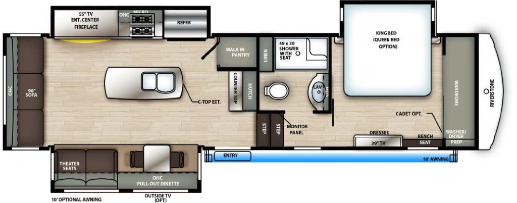 Riverstone Reserve 3410PMK Fifth Wheels by Forest River - Build & Price