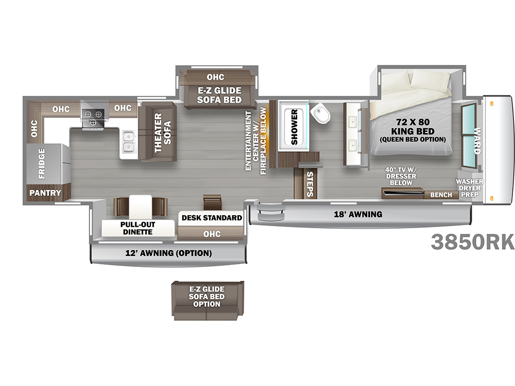 Riverstone Reserve 3850RK Fifth Wheels by Forest River - Build & Price